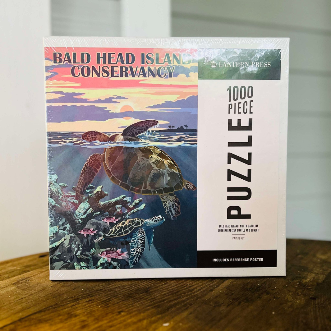 BHI Conservancy Loggerhead Sunset Jigsaw Puzzle – Turtle Central Gift Shop