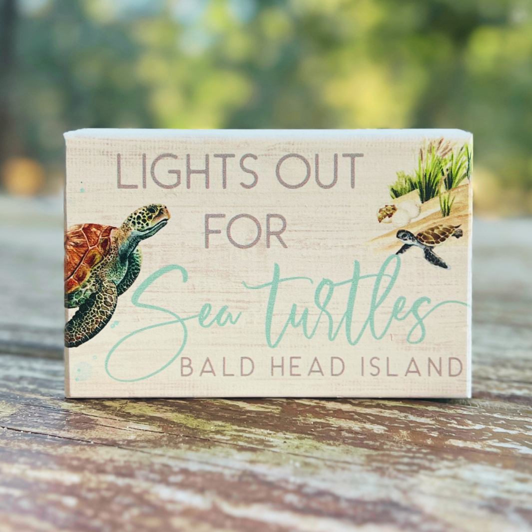 Lights Out for Sea Turtles Shelf Sitter – Turtle Central Gift Shop
