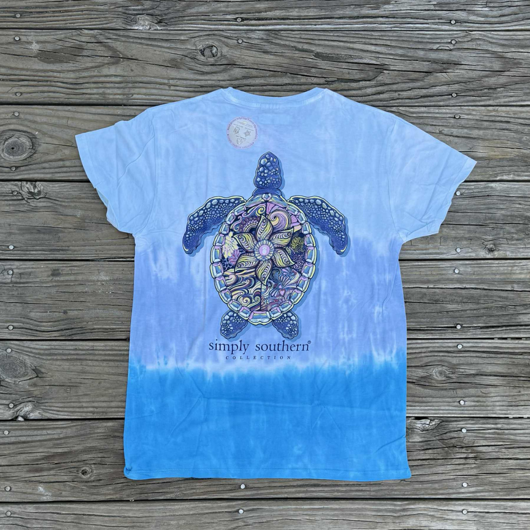 Mandala Sea Turtle Tracking T-Shirt by Simply Southern – Turtle Central ...