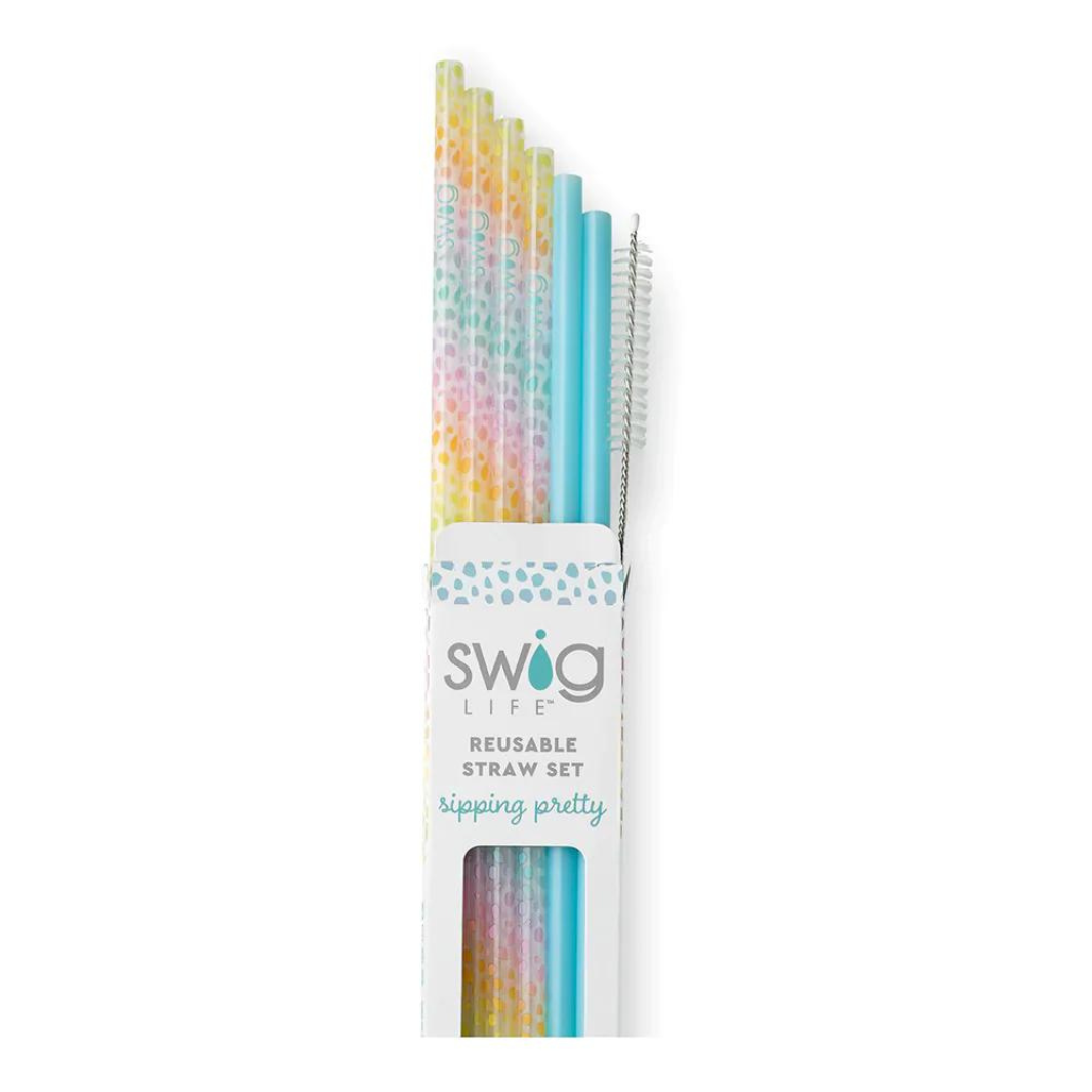Wild Child Reusable Straw Set by Swig Life – Turtle Central Gift Shop